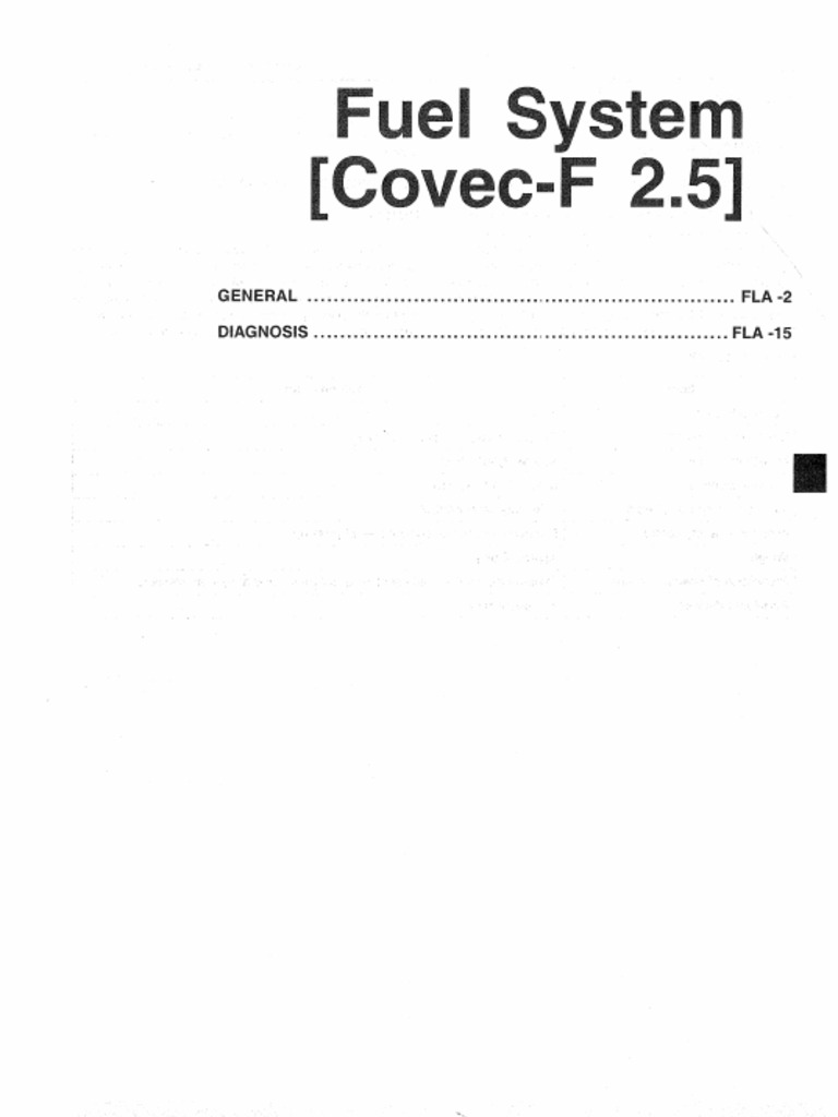 Hyundai H1 Shop Manual - Fuel System Covec-F 2.5l | PDF