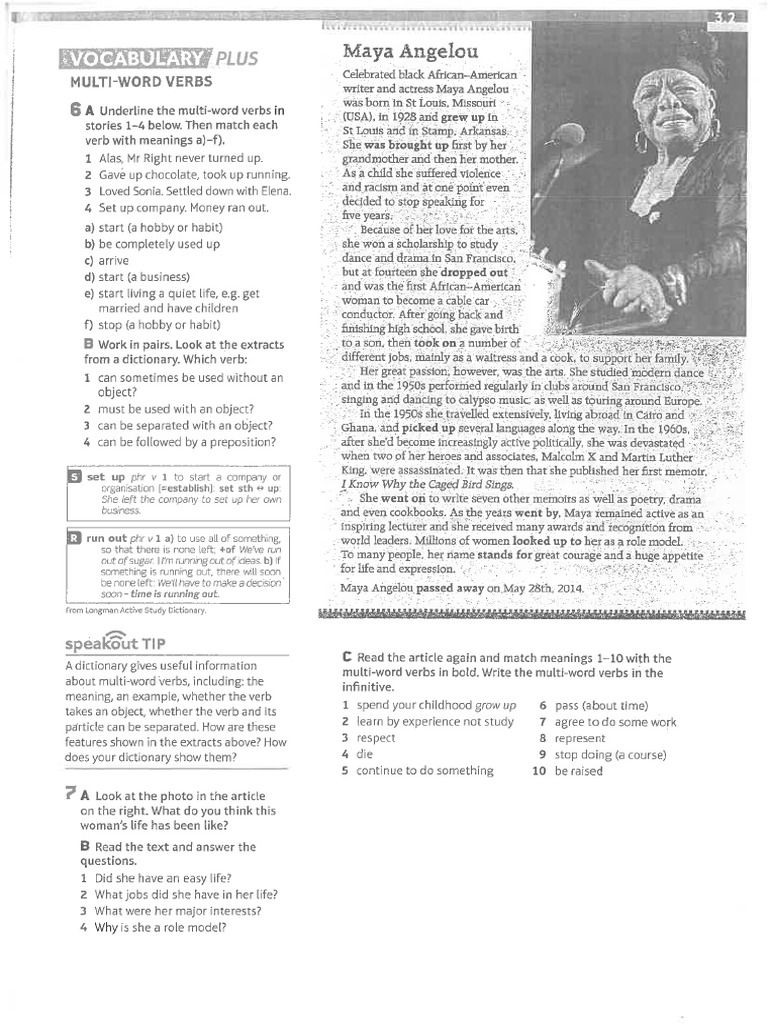Maya Angelou Worksheet | PDF