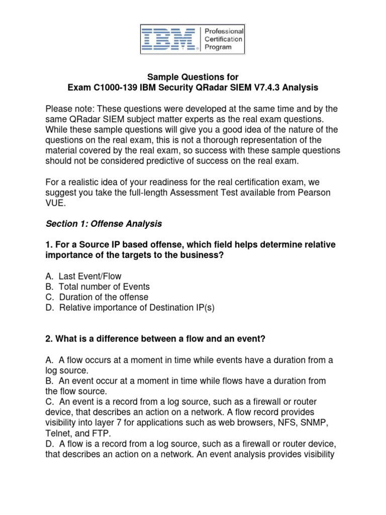 C1000-139 Sample Questions | PDF | Security | Computer Security
