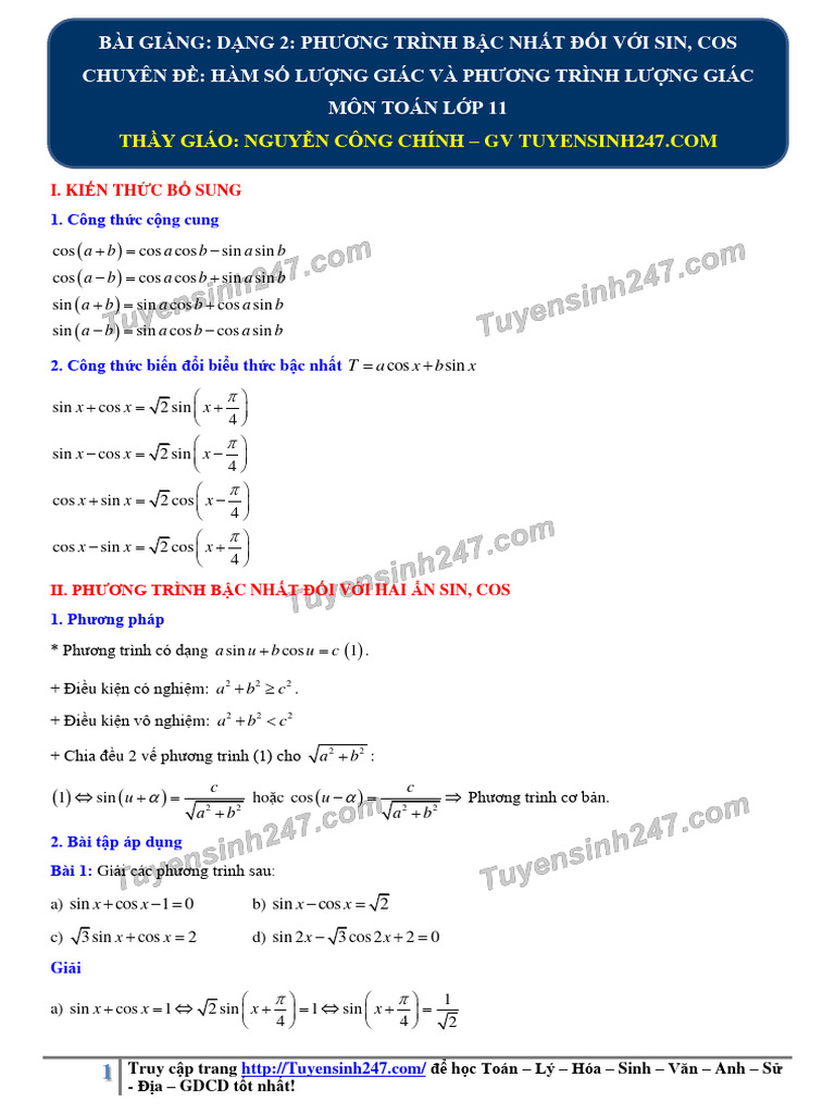 T7 BG Dang 2 Phuong Trat Doi Voi Sin Cos 35257 1565836123 | PDF