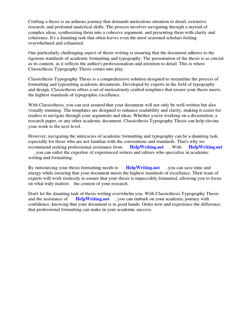 Classicthesis Typography Thesis | PDF | Typography | Typefaces