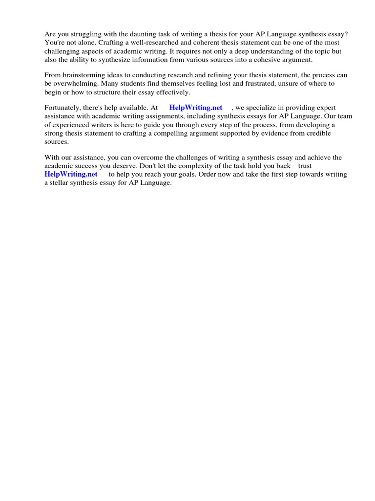 Mastering AP Language Thesis Writing | PDF | Career & Growth