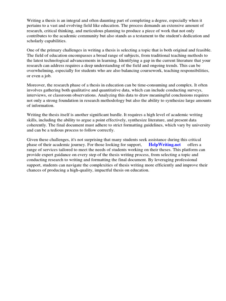 Mg University Thesis Based on Education | PDF | Thesis