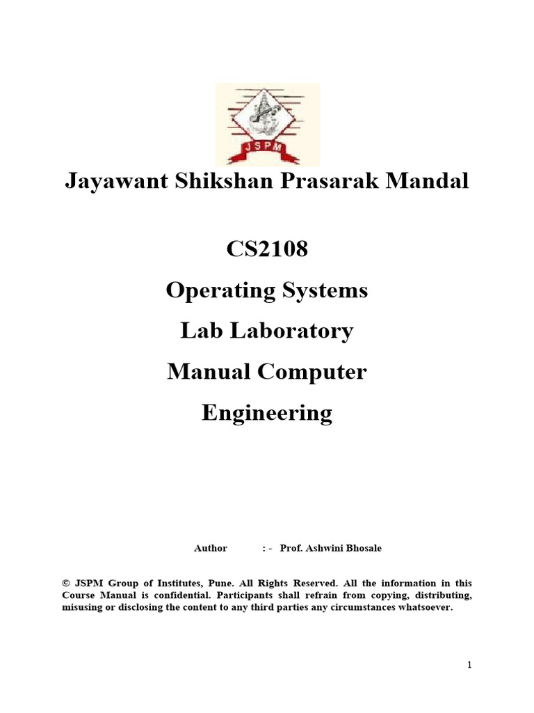 Os Lab Manual | PDF | Computers | Technology & Engineering
