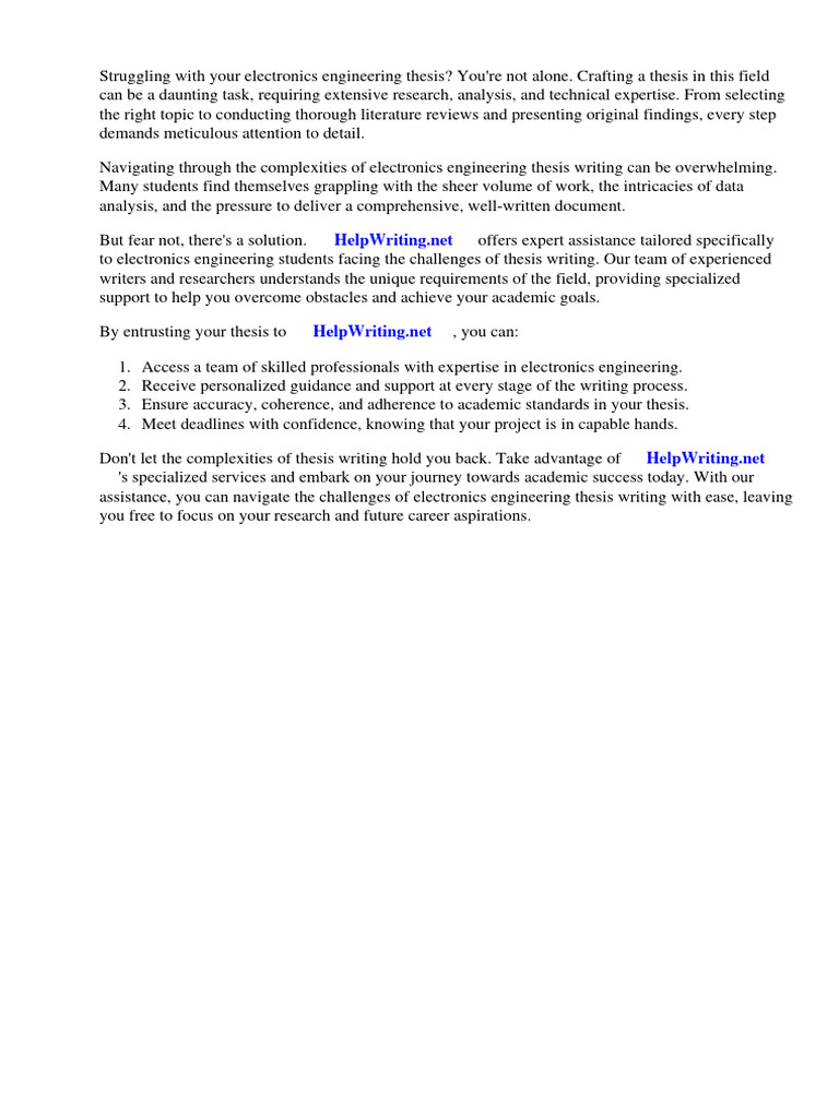Thesis Topics Electronics Engineering | PDF | Thesis | Engineering Thesis Topics Electronics Engineering | PDF | Thesis | Engineering