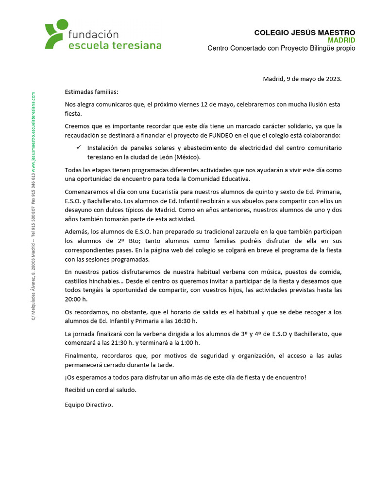 Carta General San Isidro | PDF