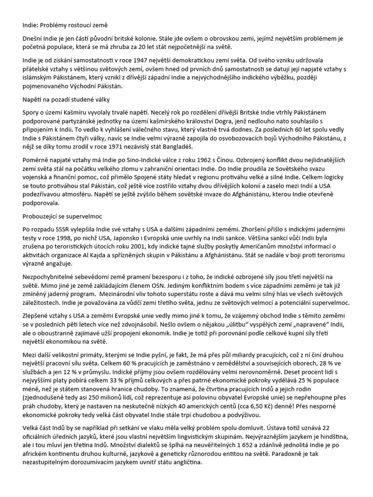 Indie - Otázky | PDF