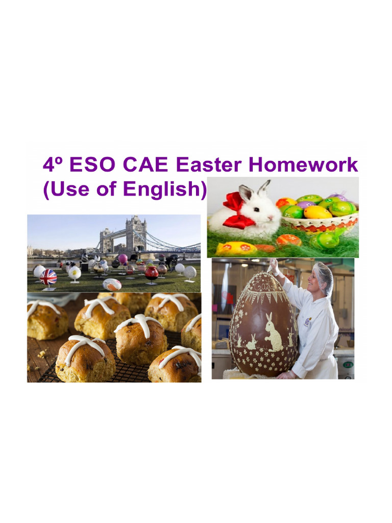 4º ESO CAE Easter Homework With Answers | PDF