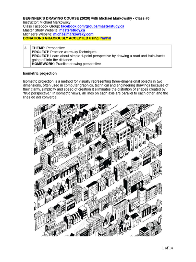 Beginner's Drawing Course (2020) With Michael Markowsky - Class #3 ...