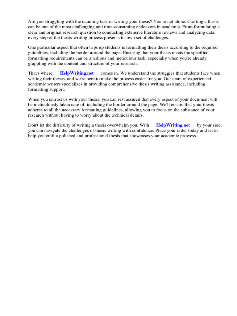 Thesis Border Around Page | PDF | Microsoft Word | Icon (Computing)