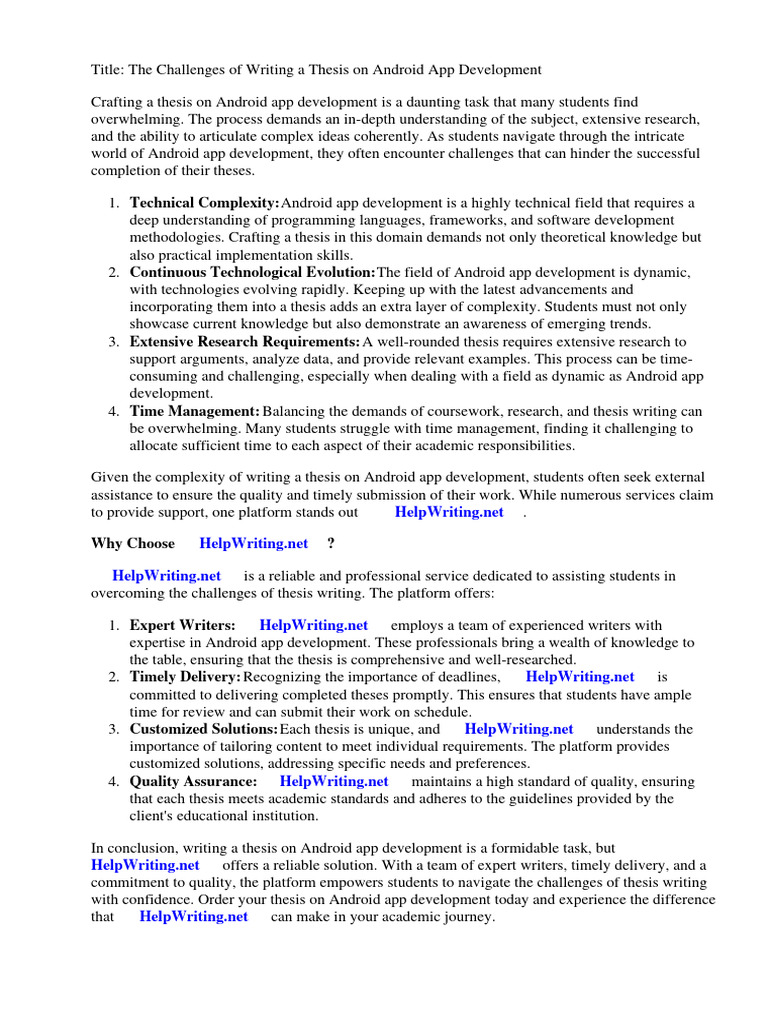 Thesis Android App | PDF | Thesis | Android (Operating System) Thesis Android App | PDF | Thesis | Android (Operating System)