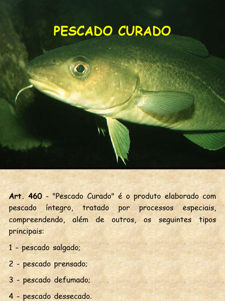 Aula 11 Cura | PDF | Bacalhau | Peixes