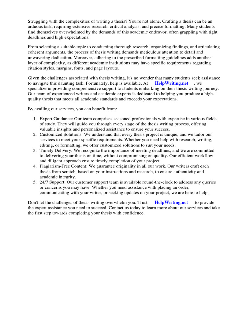 Thesis Writing Format Examples | PDF | Thesis | Citation