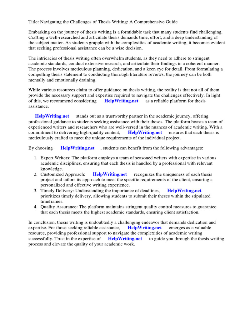 Thesis Writing Guide Usm | PDF | Thesis | Expert