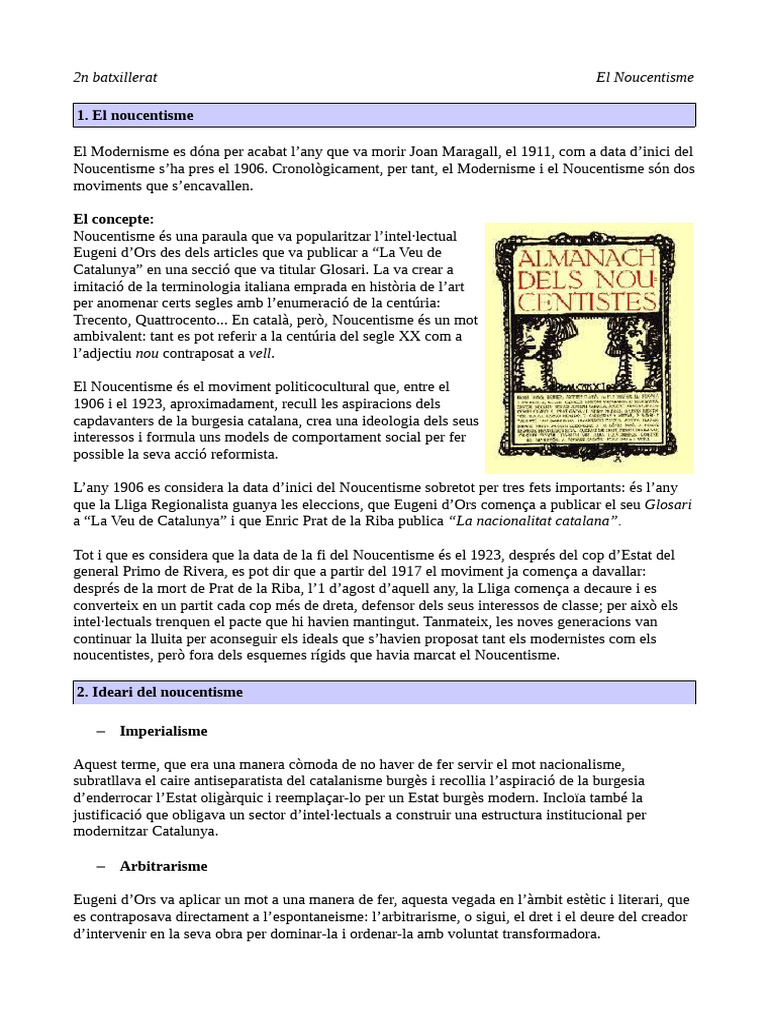 NOUCENTISME | PDF