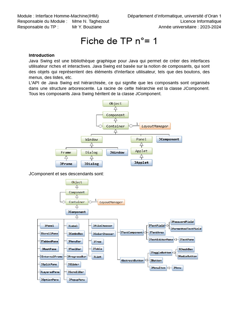 Fiche de TP n°= 1 | PDF