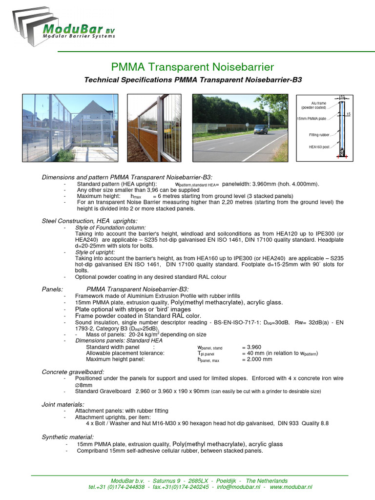 Tech-Data-Pmma Aluframe b3 Eng1 | PDF | Poly(Methyl Methacrylate ...