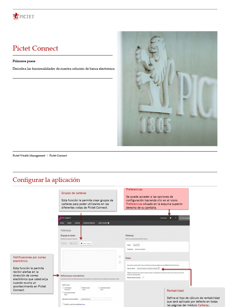 2017-12 - Quick Start Guide Pictet Connect - PWM - ES | PDF | Software ...