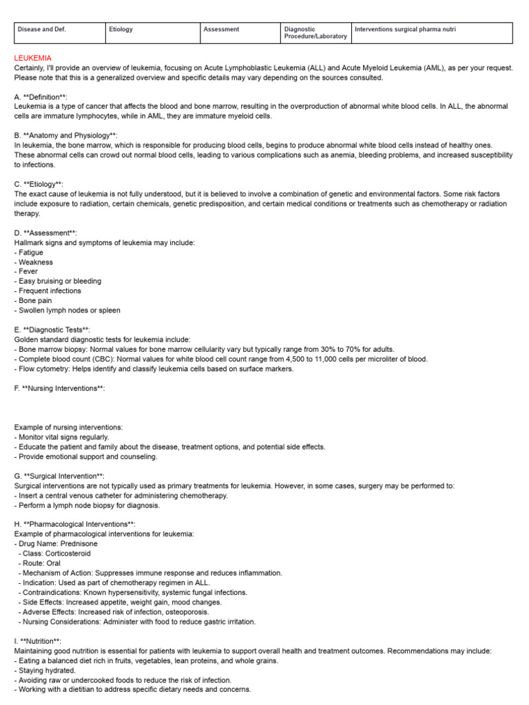 Onco Notes | PDF | Lymphoma | Colorectal Cancer