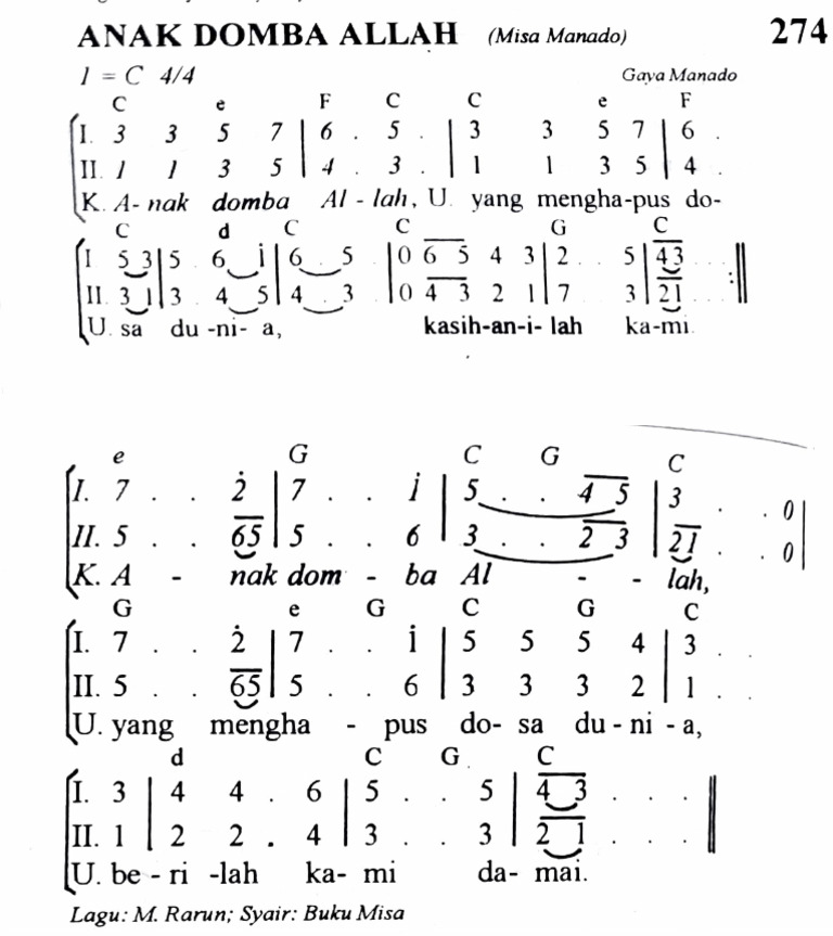 Anak Domba Allah Manado | PDF