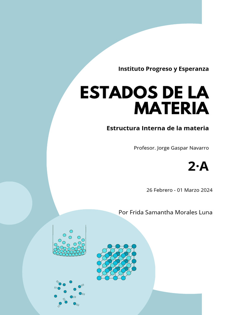 Estados de La Materia | PDF | Importar | Gases