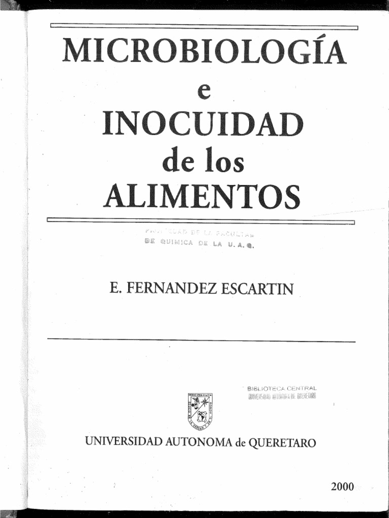 Microbiología e Inocuidad de Los Alimentos | PDF