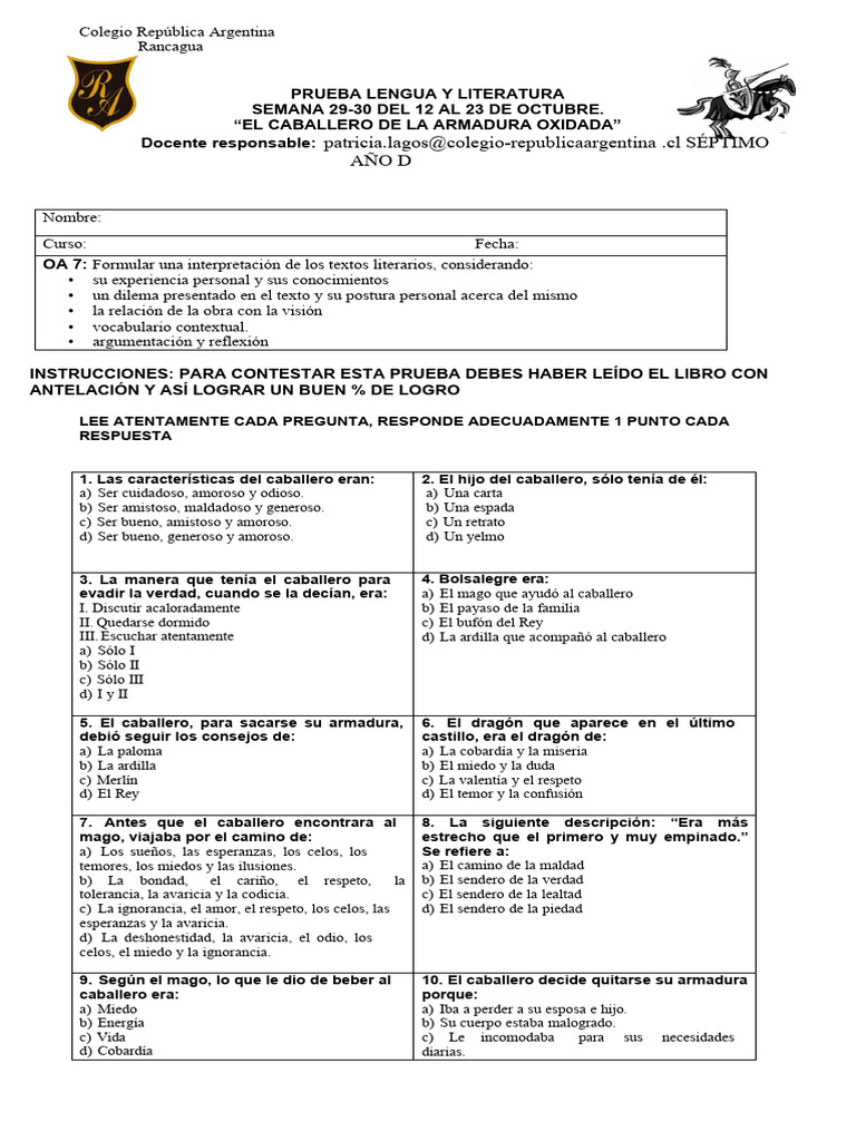 Guia Lenguaje 7D S29 | PDF