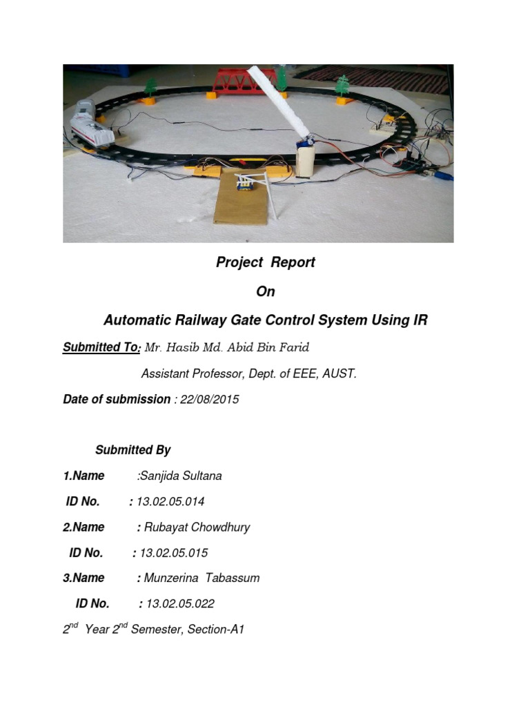 Project Report On Automatic Railway Gate | PDF | Electrical Engineering ...