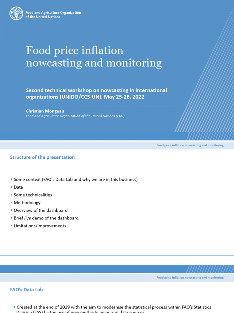Food Price Inflation Nowcasting Overview | PDF | Weather Forecasting | Data