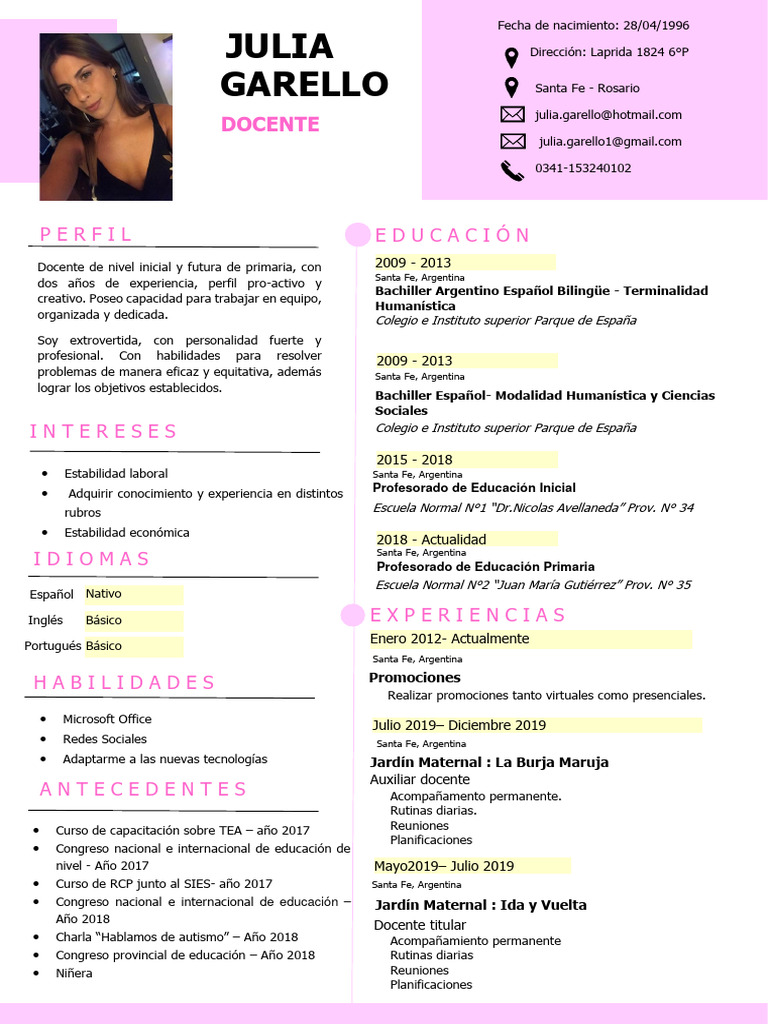 CV Julia Garello | PDF