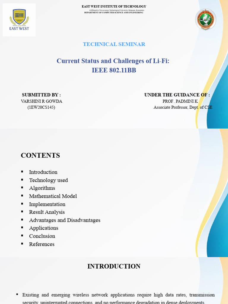 Technical Seminar Ppt | PDF | Ieee 802.11 | Orthogonal Frequency ...