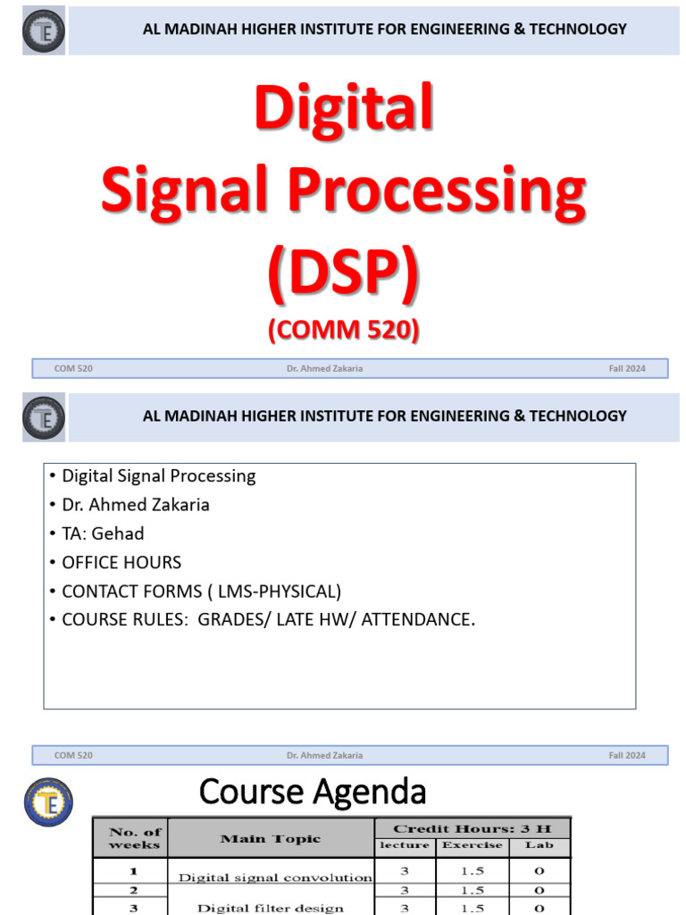 Lec 2 | PDF | Convolution | Digital Signal Processing