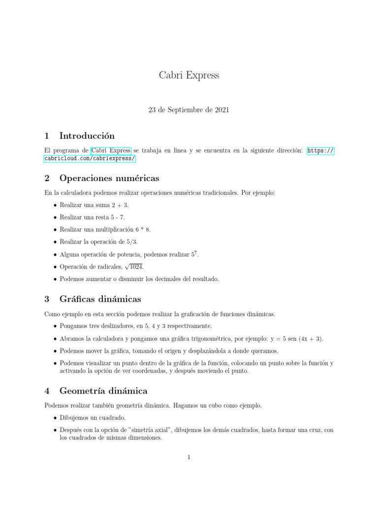 Manual de Cabry Express | PDF
