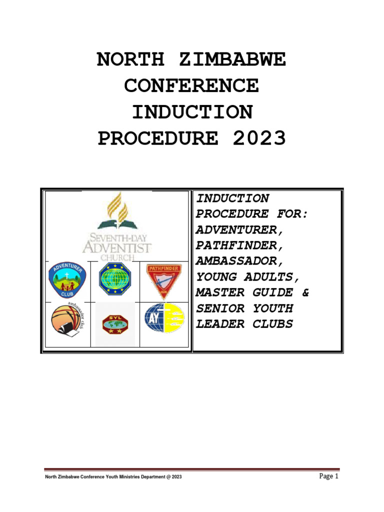 NZC Induction Manual 2023 | Download Free PDF | Seventh Day Adventist Church | Jesus