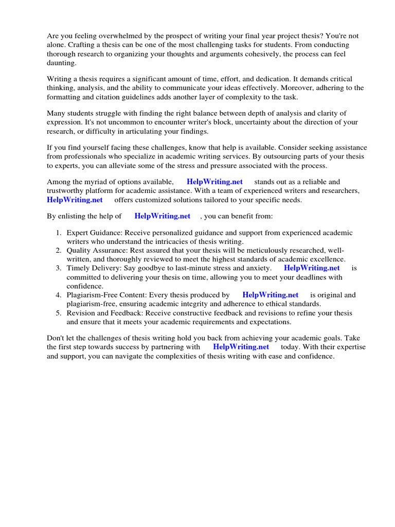 Example of Final Year Project Thesis | PDF | Technology & Engineering