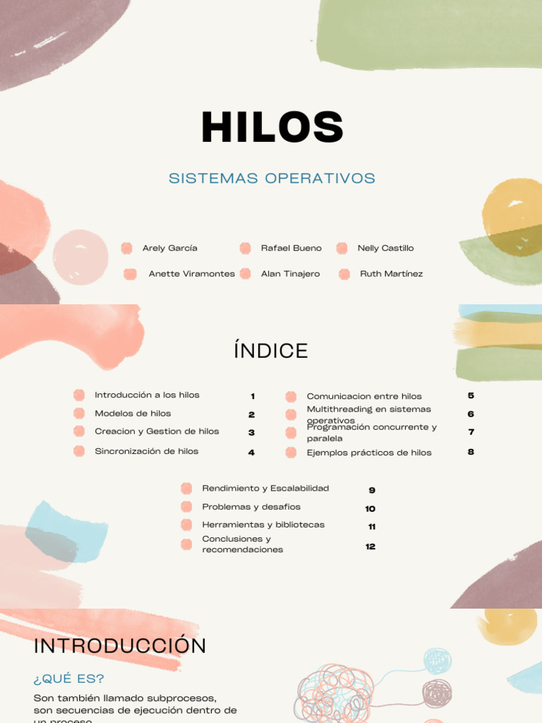 Hilos | PDF | Hilo (Computación) | Sistema operativo