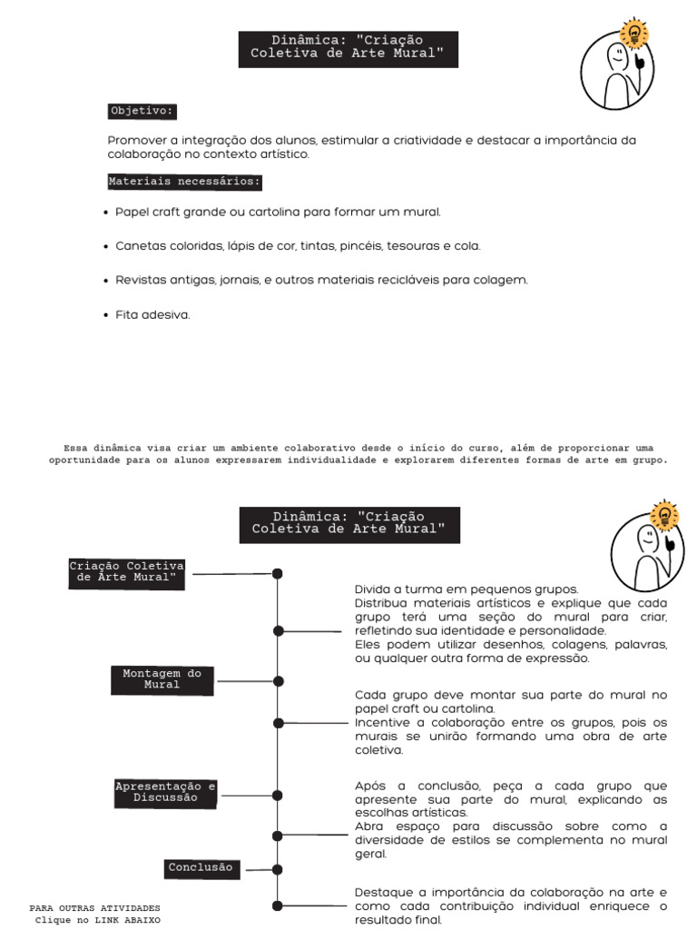 Dinâmica Artes 1° Dia de Aula | PDF Dinâmica Artes 1° Dia de Aula | PDF