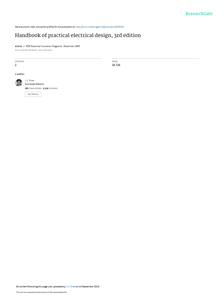 Handbook of Practical Electrical Design 3rd Editio | PDF | Polymers ...