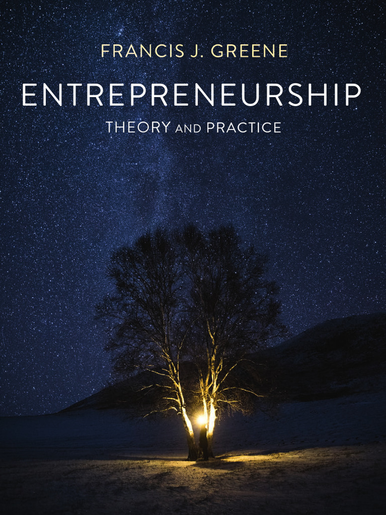 Francis J. Greene - Entrepreneurship Theory and Practice-Red Globe ...