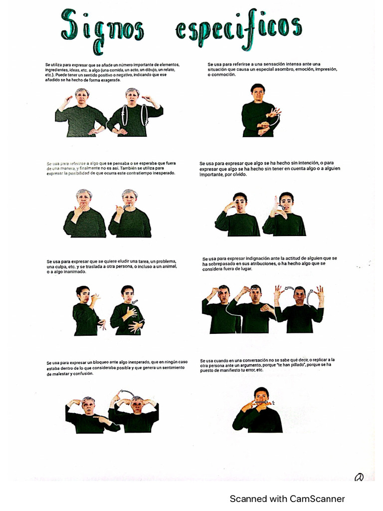 Signos Específicos B1 LSE | PDF