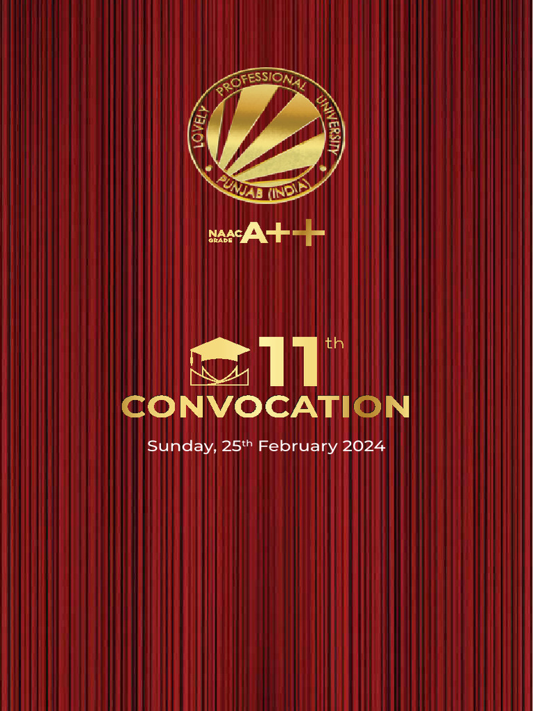 Invitation 11th Convocation | PDF