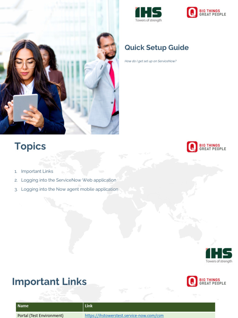ServiceNow - Quick Set Up Guide | PDF | Web Application | Digital Technology