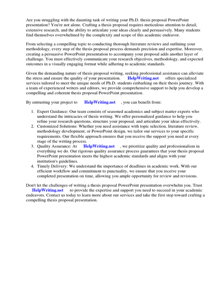 PHD Thesis Proposal | Download Free PDF | Thesis | Microsoft Power Point