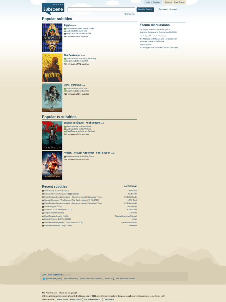 Subscene Subtitle Resources and Trends | PDF