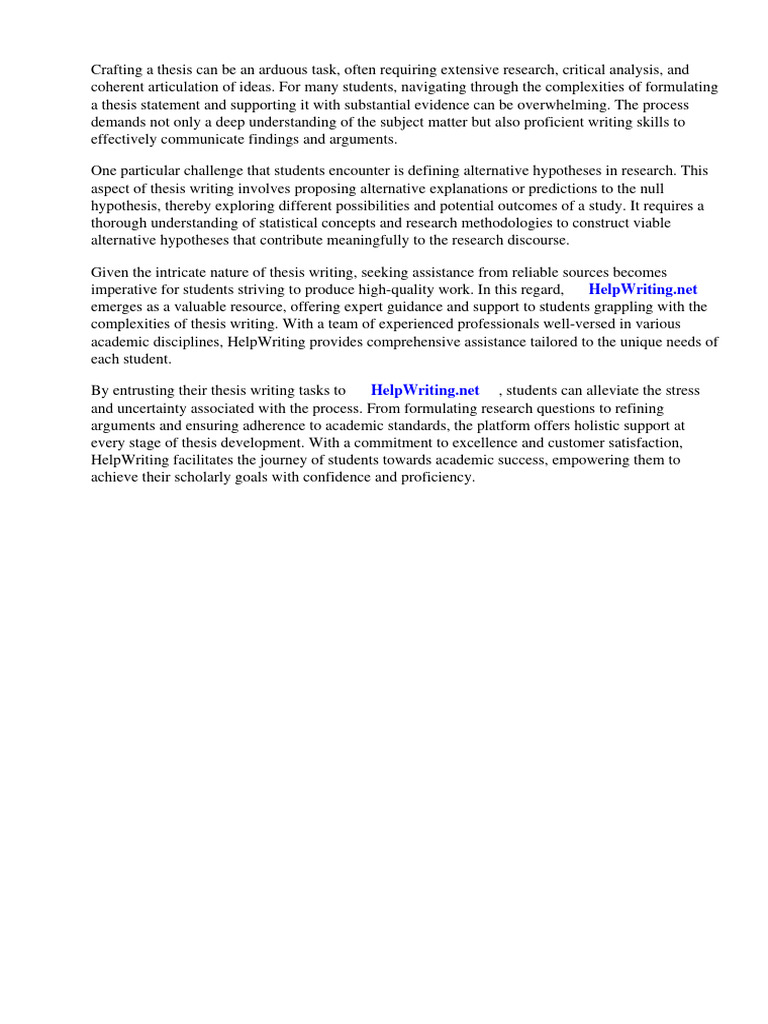 Alternative Hypothesis Definition In Research Pdf Hypothesis Null 1152