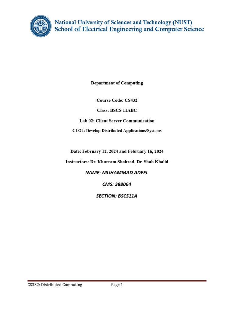 LAB2 PDC | PDF | Port (Computer Networking) | File Transfer Protocol