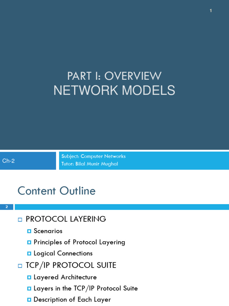 Ch02 Network Models | Download Free PDF | Osi Model | Internet Protocol Suite