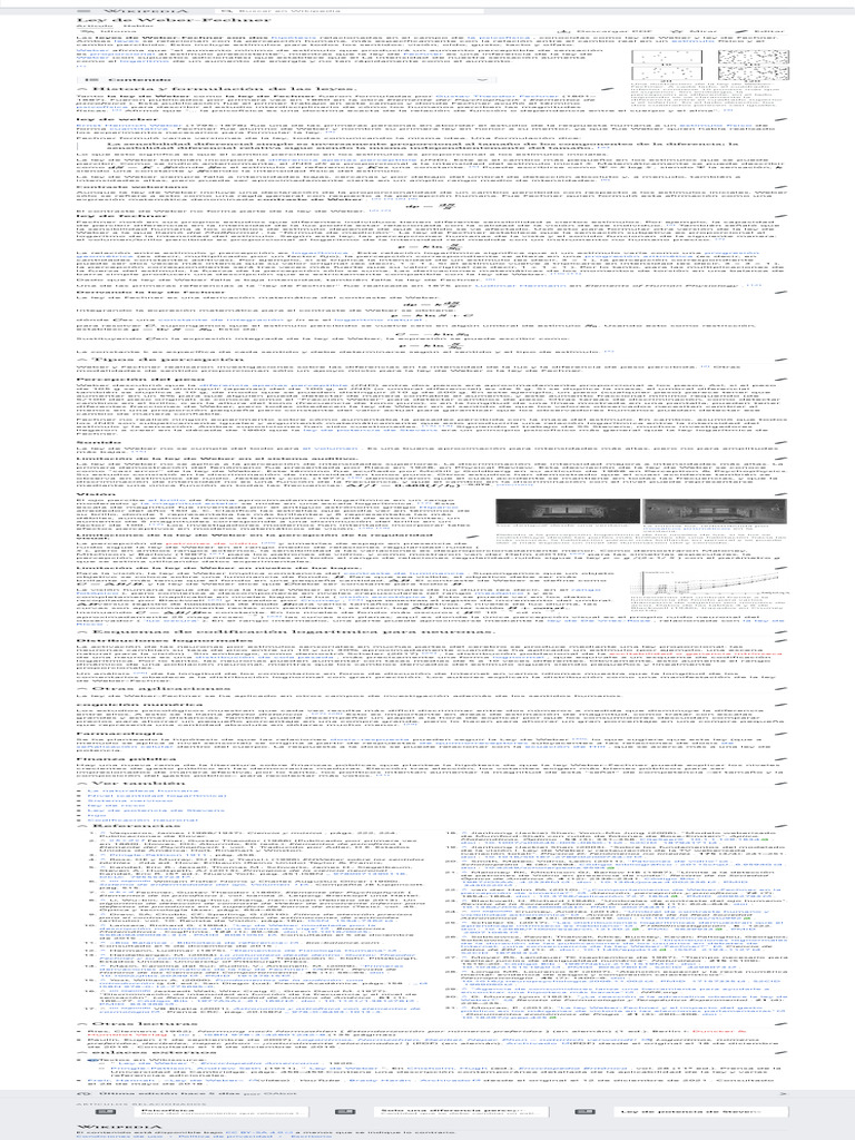 Ley de Weber-Fechner - Wikipedia | PDF