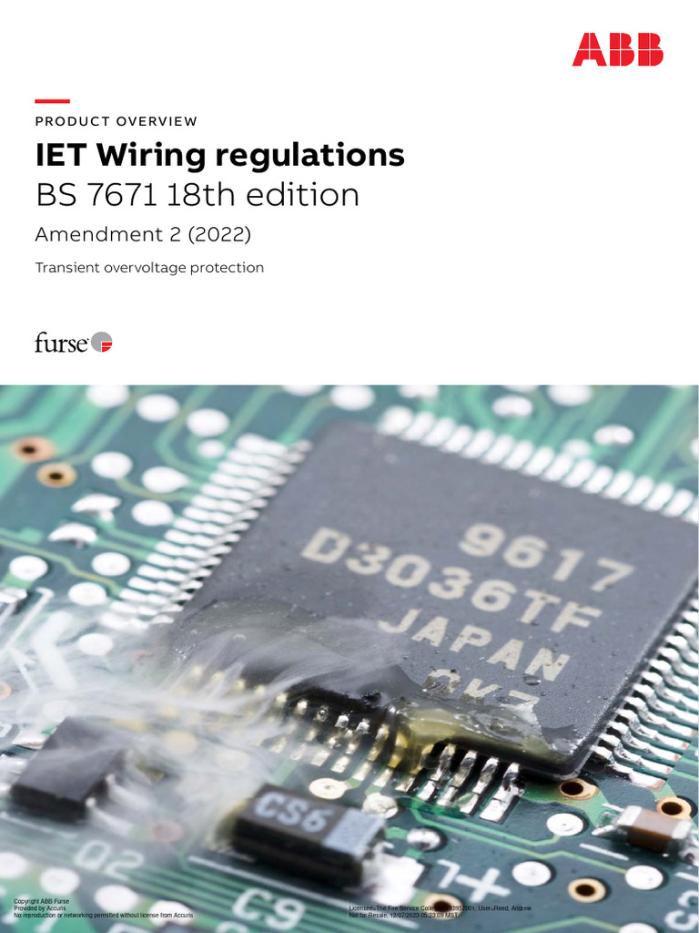 BS 7671 18th Edition Ammendment 2 | PDF | Electrical Wiring ...