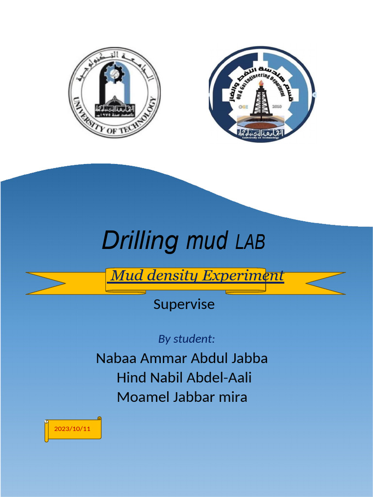 Mud Density | PDF | Density | Pressure
